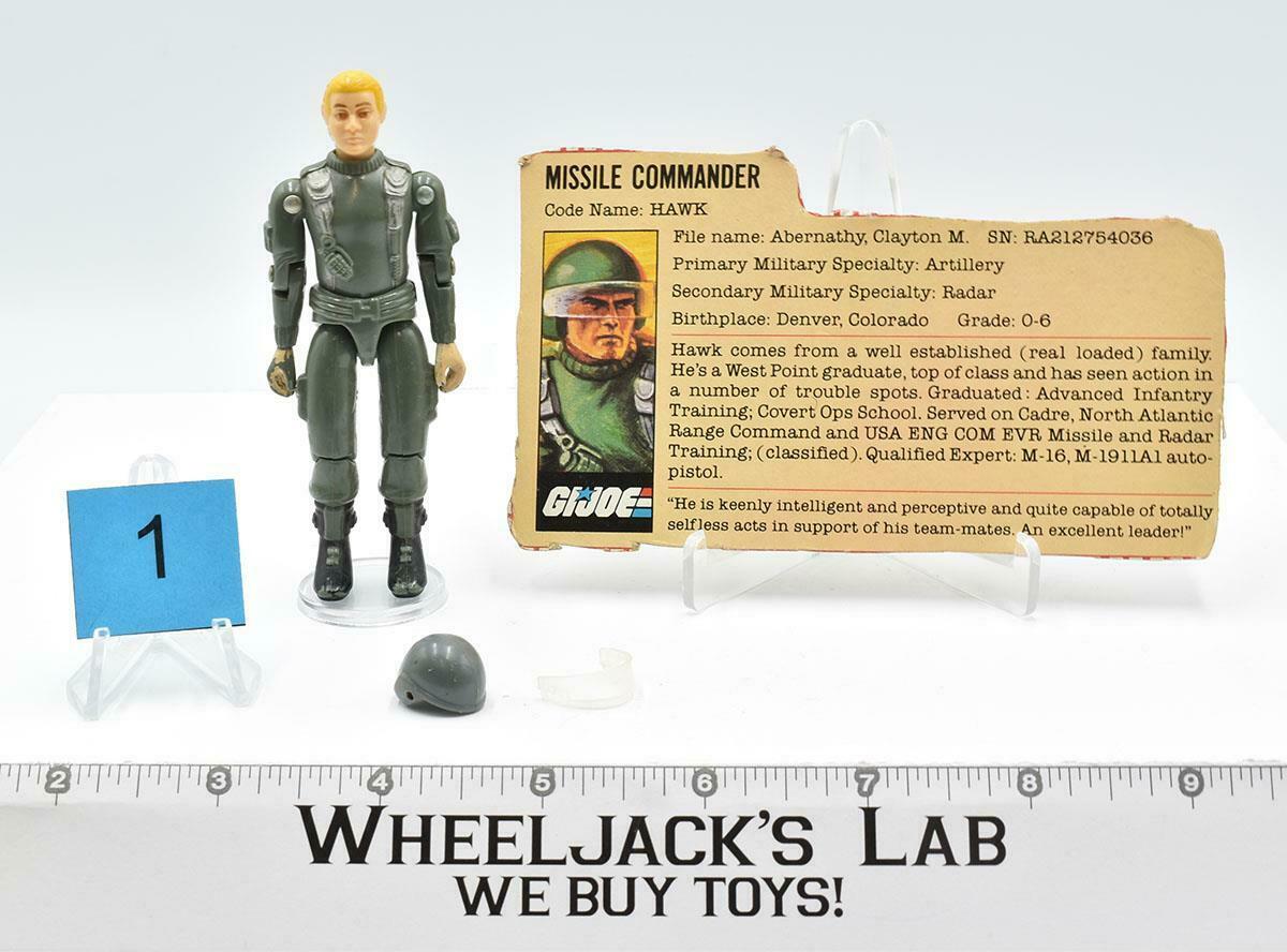 Hawk #1 V1 Straight Arms 100% Complete 1982 GI Joe Vintage Hasbro ...