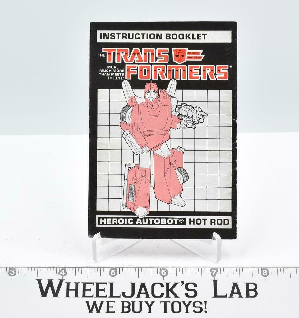 Hot Rod TARGETMASTER Action Figure Instruction Manual 1987 G1 ...