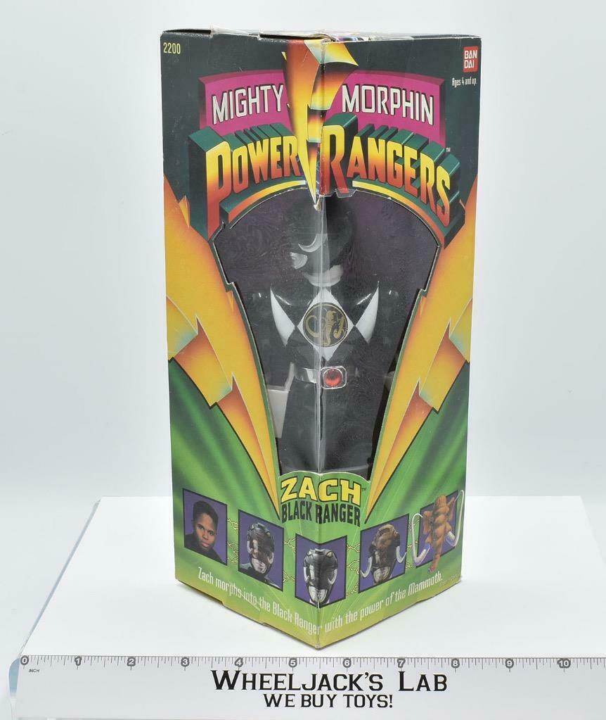 Zach Black Ranger 2200 8" NEW MMPR Mighty Morphin Power Rangers 1993 ...