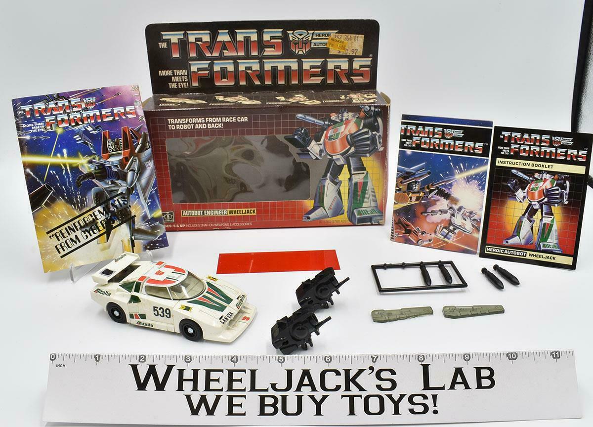 Wheeljack 100% Complete W/Box 1985 Vintage Hasbro G1 Transformers ...