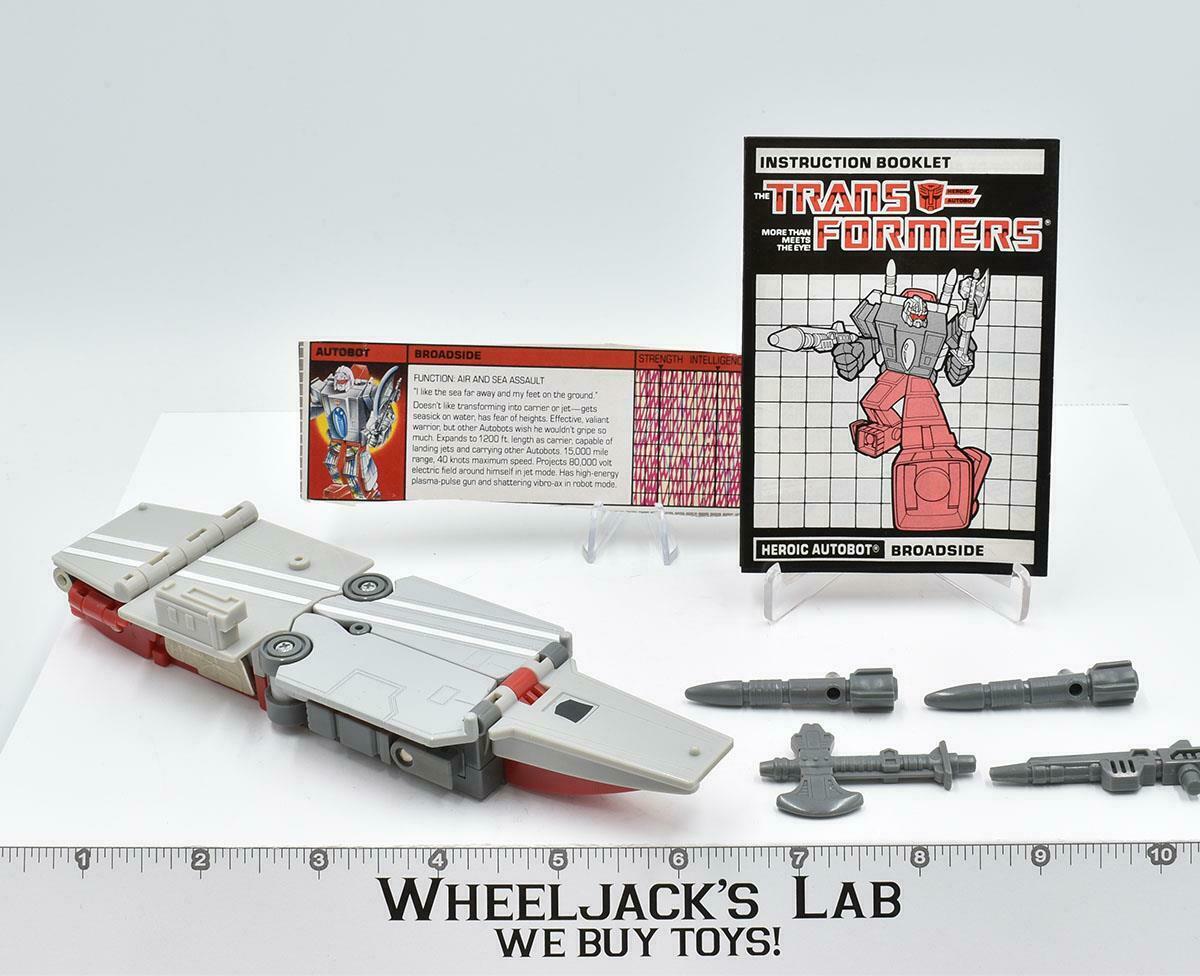 Broadside 100% Complete 1986 Vintage Hasbro G1 Transformers Action ...