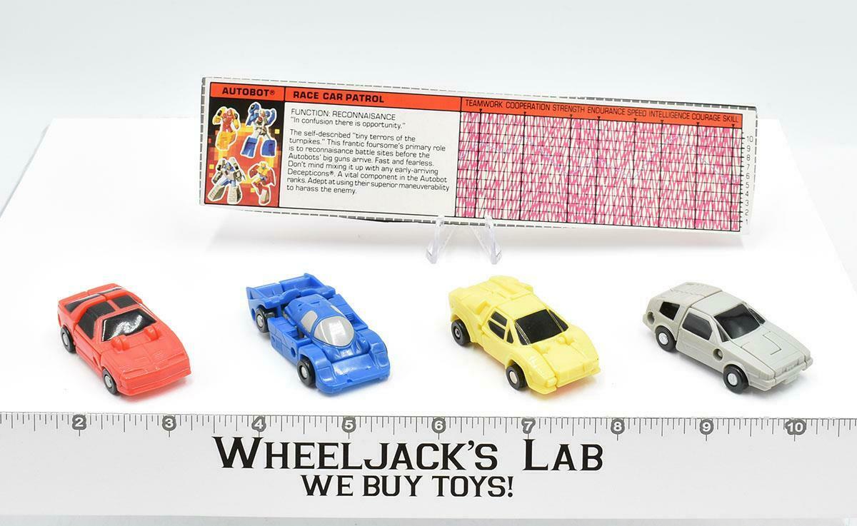 Race Car Patrol Micromaster 100% Complete Vintage 1989 G1 Transformers ...