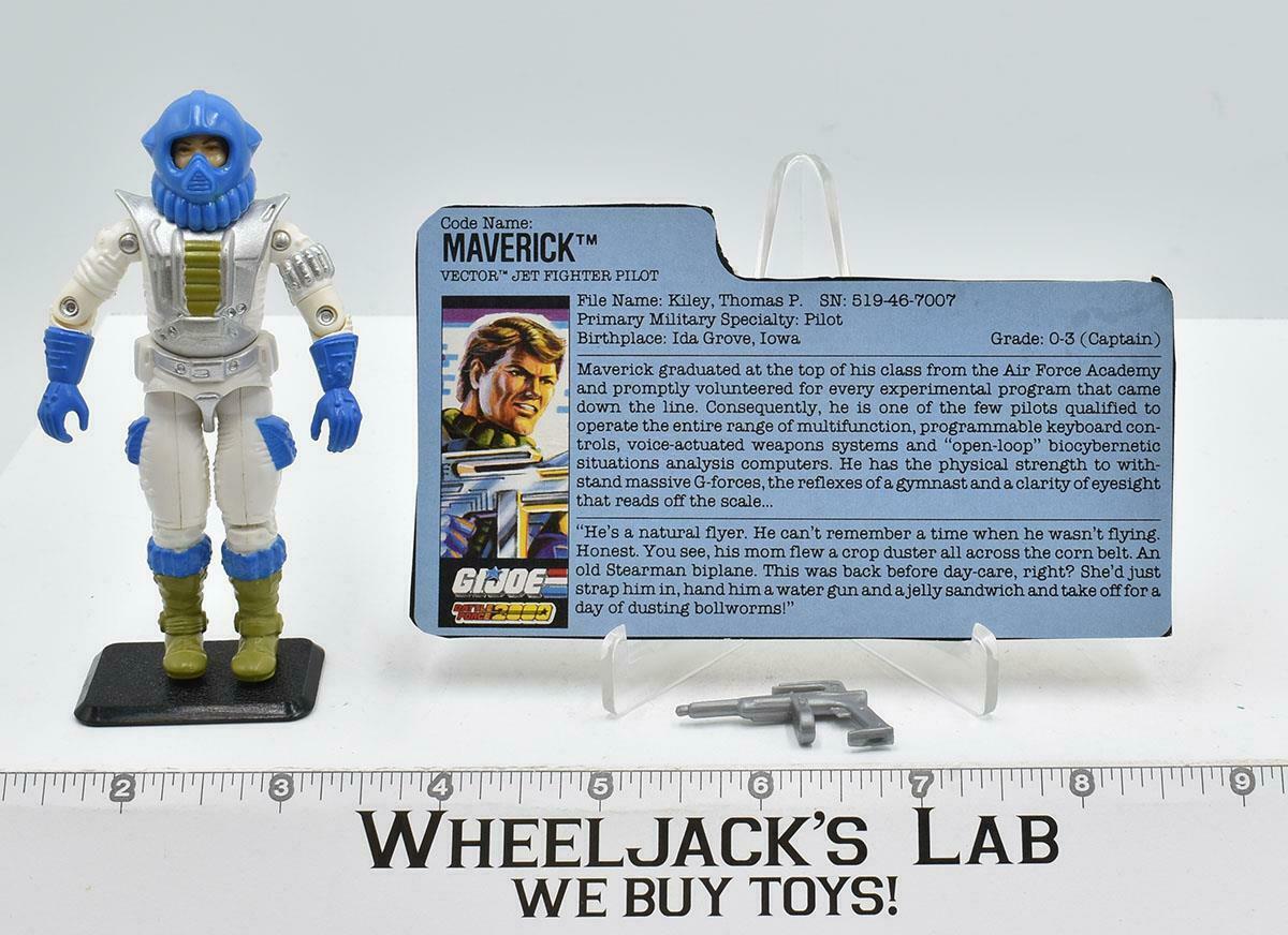 Maverick V1 100% Complete 1987 GI Joe ARAH Vintage Hasbro Action Figure ...
