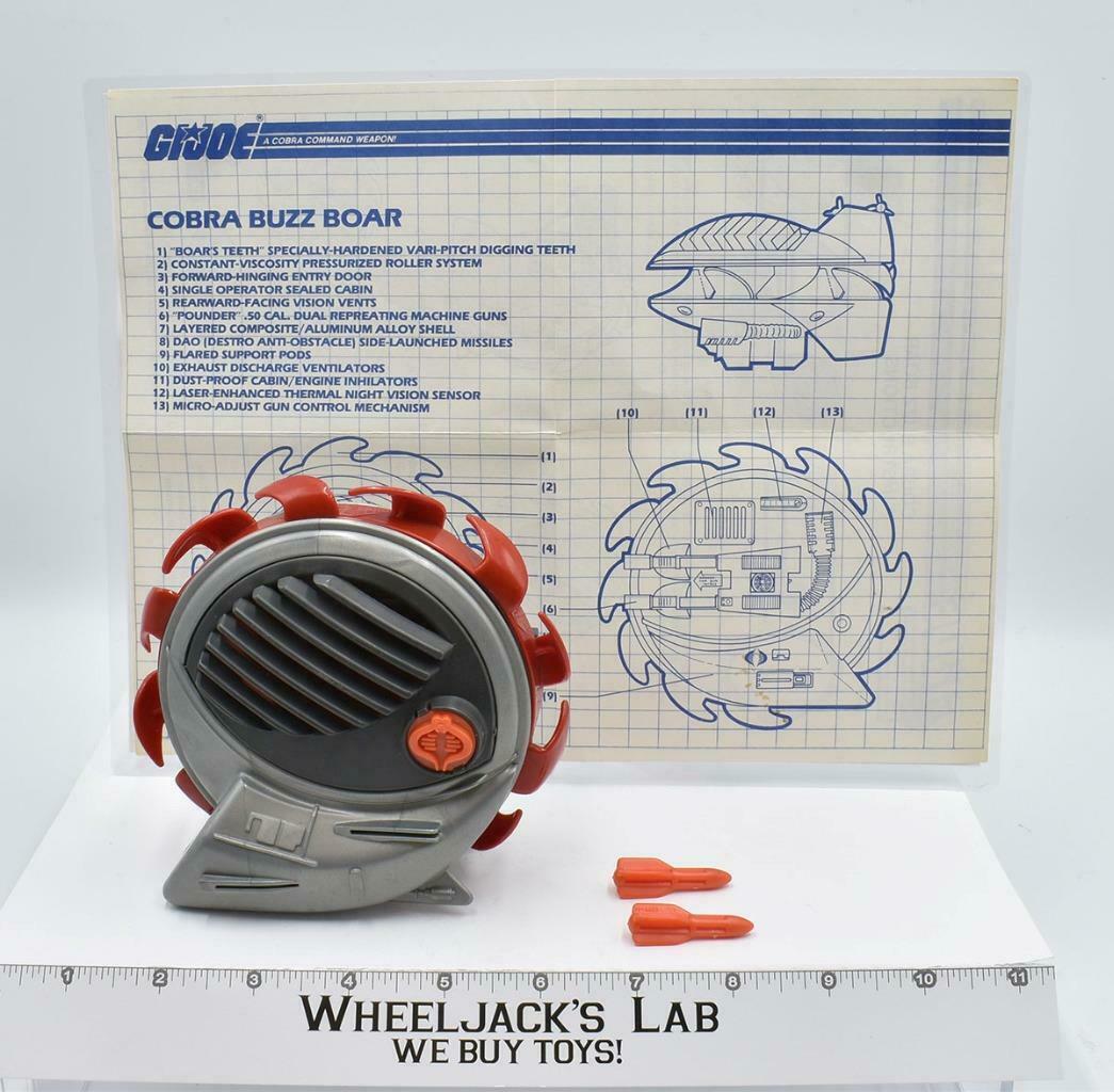 Cobra Buzz Boar 100% Complete 1987 GI Joe ARAH Hasbro Vintage Action ...