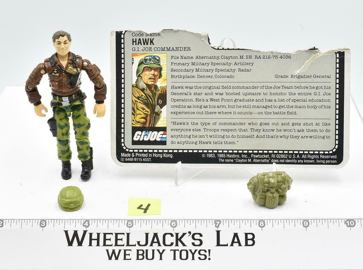 Hawk #4 V2 1986 GI Joe ARAH Vintage Hasbro Action Figure - Wheeljack's Lab