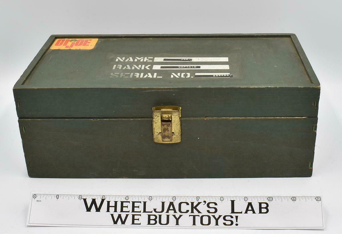 Wooden Footlocker Foot Locker W/Tray GREEN 1964 GI Joe ARAH Hasbro ...