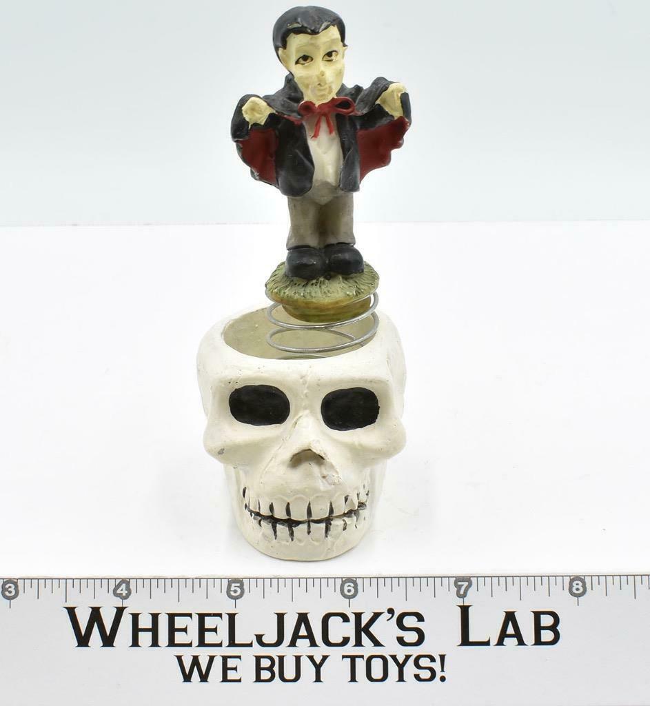 Vampire Jumping out of a Skull Halloween Town Miniatures Display Decor ...