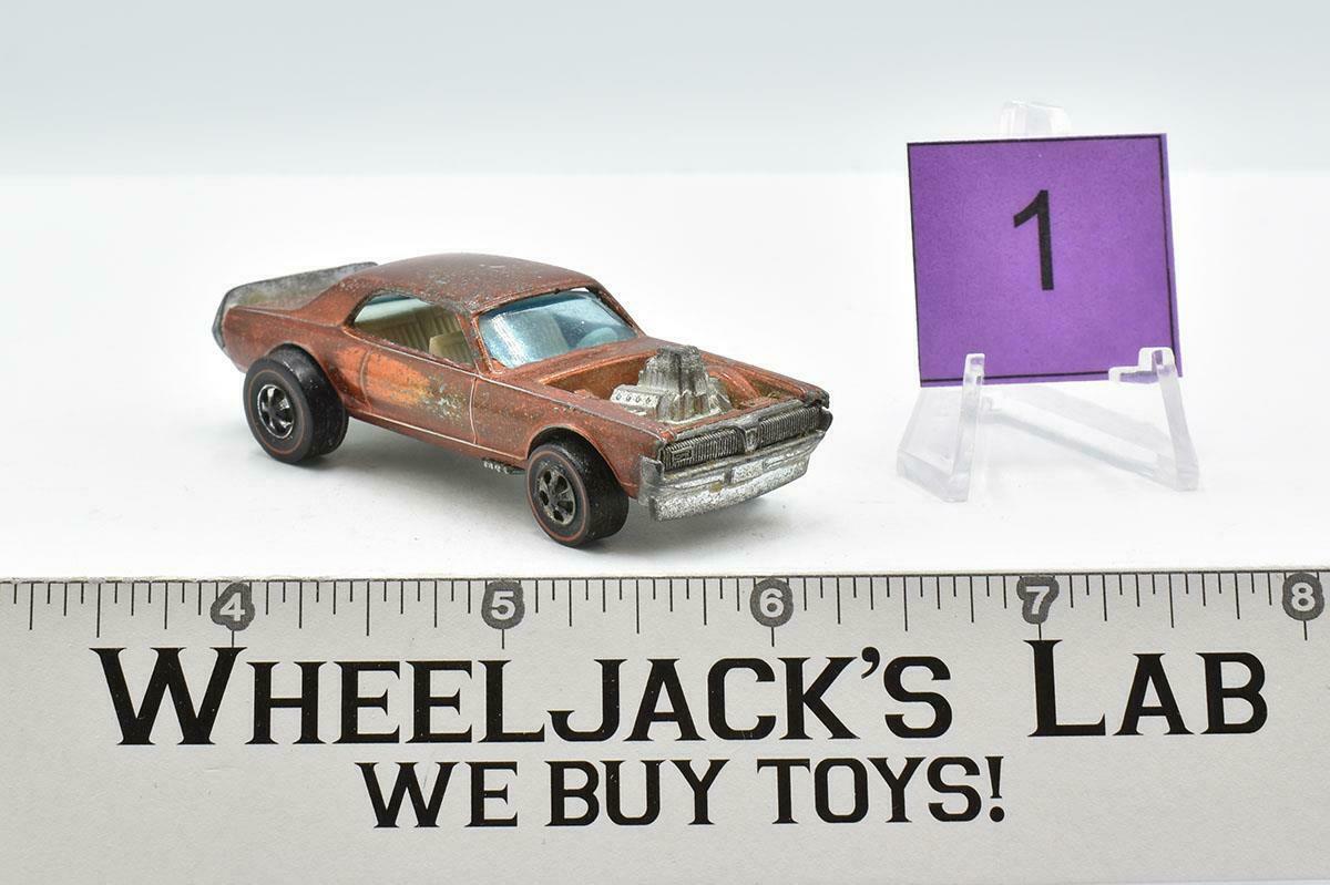 Nitty Gritty Kitty #1 Orange Hot Wheels 1969 Redline Mattel Vintage RL ...