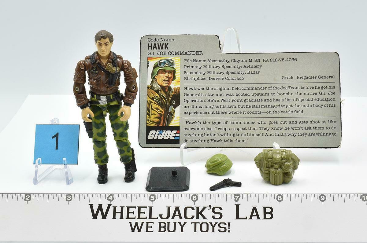 Hawk #1 V2 100% Complete 1986 GI Joe Hasbro ARAH Vintage Action Figure ...