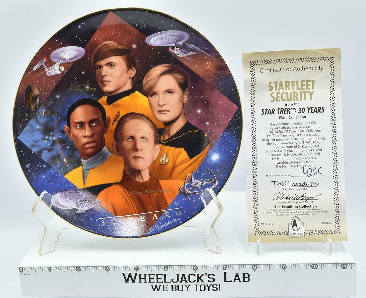 Starfleet Security 30 Years Plate Star Trek 1997 The Hamilton ...