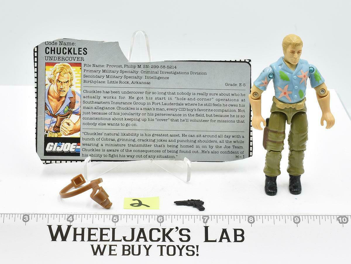 Chuckles #2 V1 100% Complete 1987 GI Joe Hasbro Vintage Action Figure ...