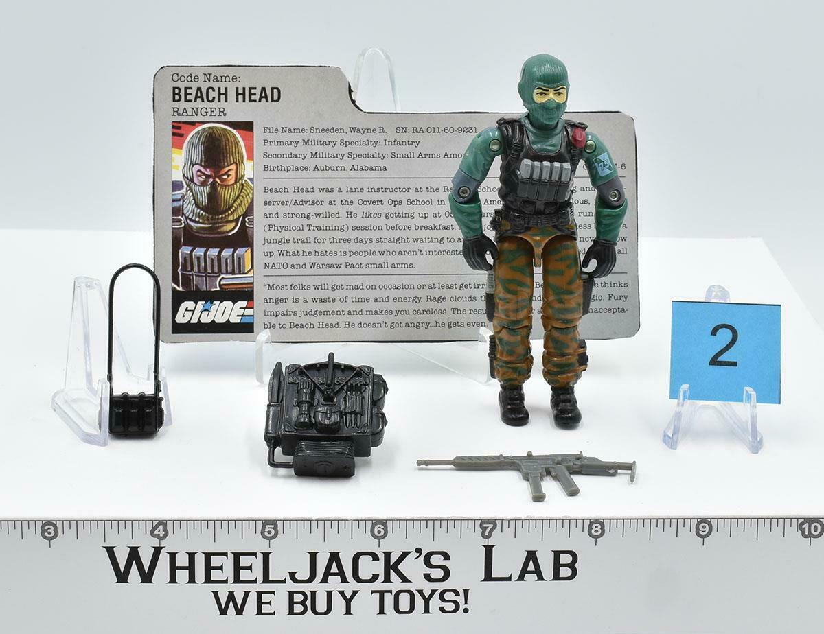 Beach Head #2 V1 100% Complete 1986 GI Joe Hasbro Vintage Action Figure ...