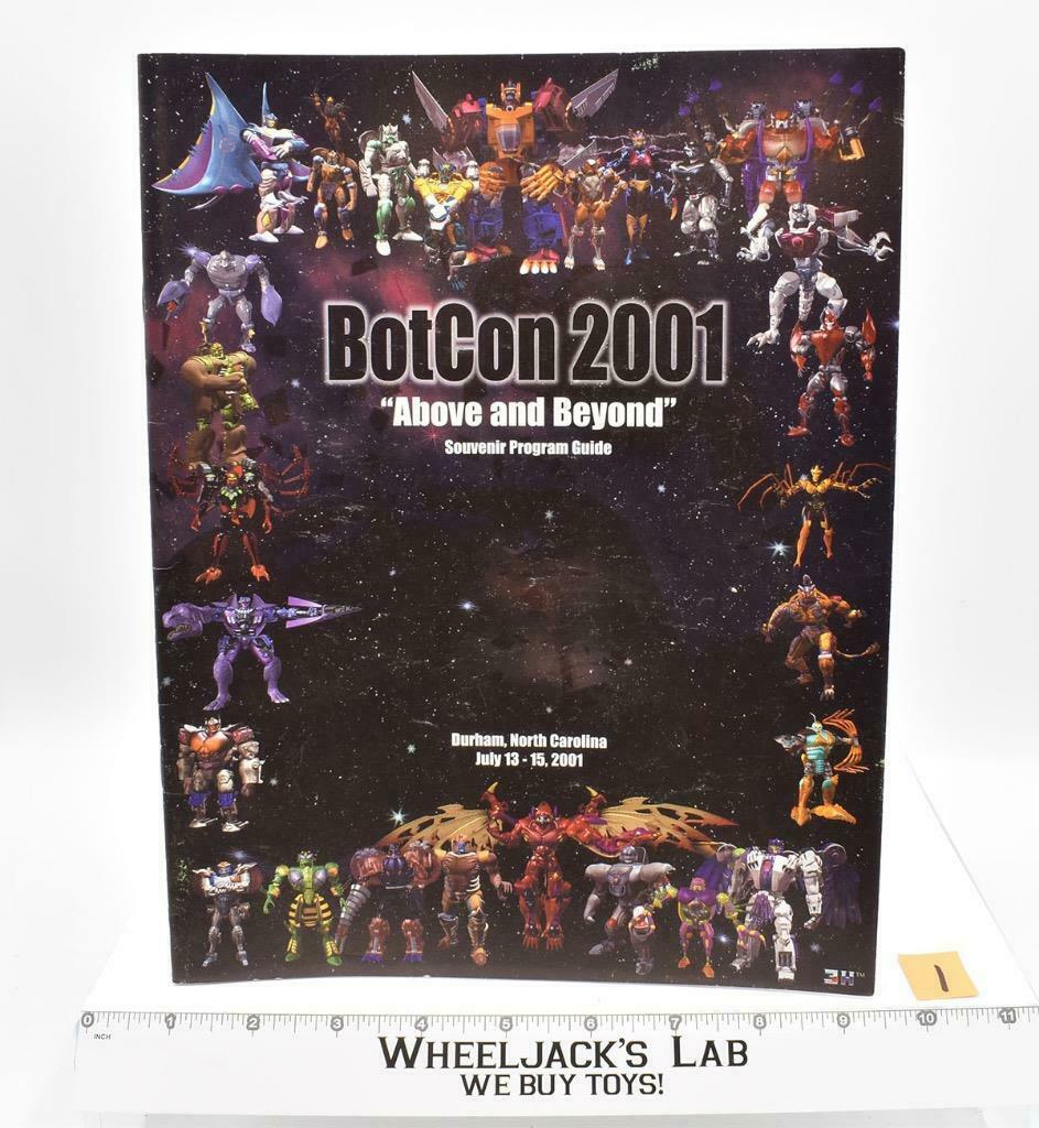 "Above and Beyond" Souvenir Program Guide #1 Botcon 2001 Transformers 3H Ent. - Wheeljack's Lab