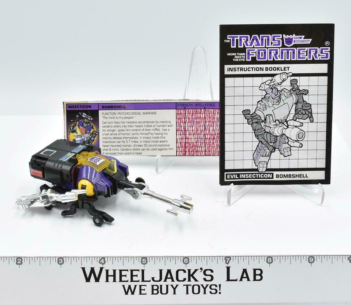 Bombshell 100% Complete 1985 G1 Transformers Rhinoceros Beetle Action ...