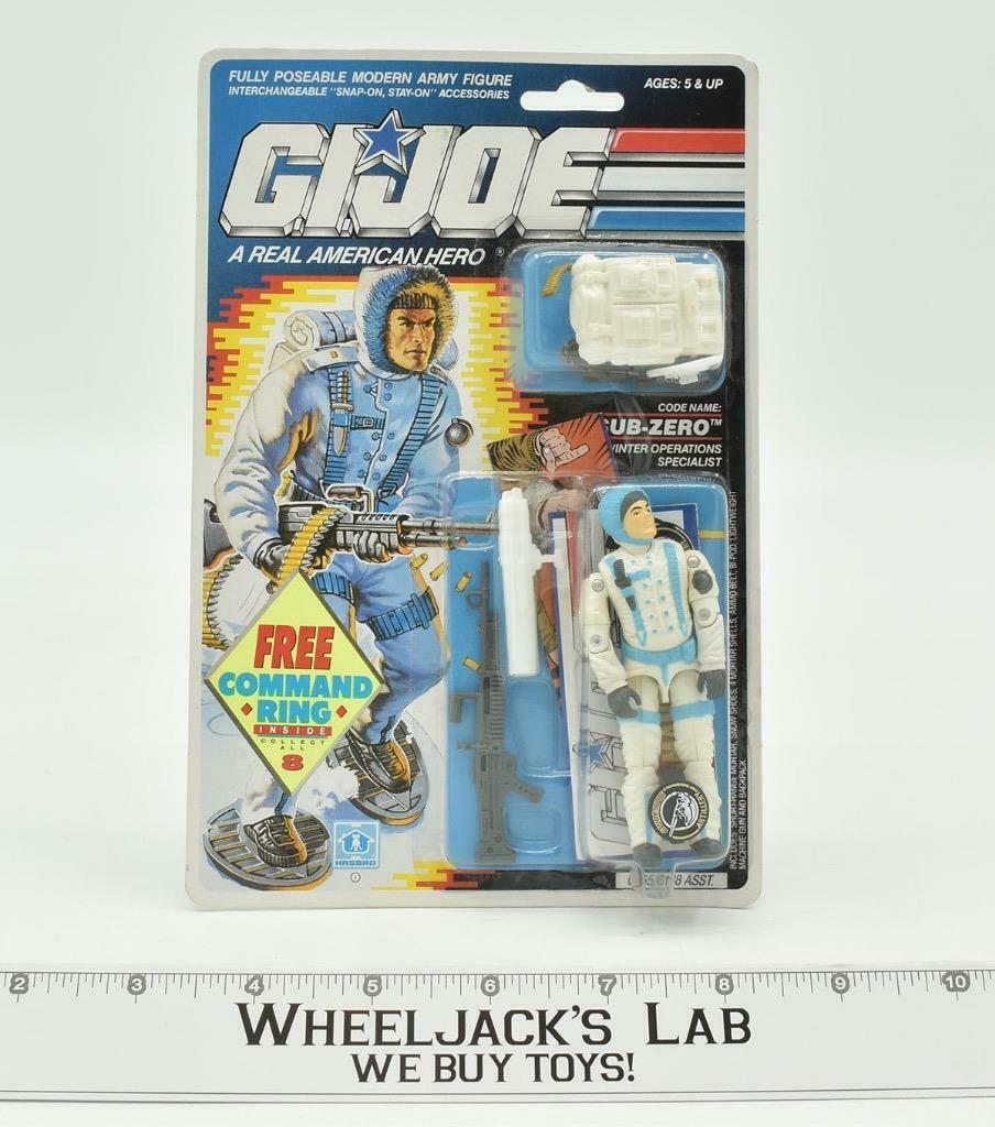 Sub- Zero NEW MOSC 1990 GI Joe Hasbro Vintage Action Figure Vehicle ...
