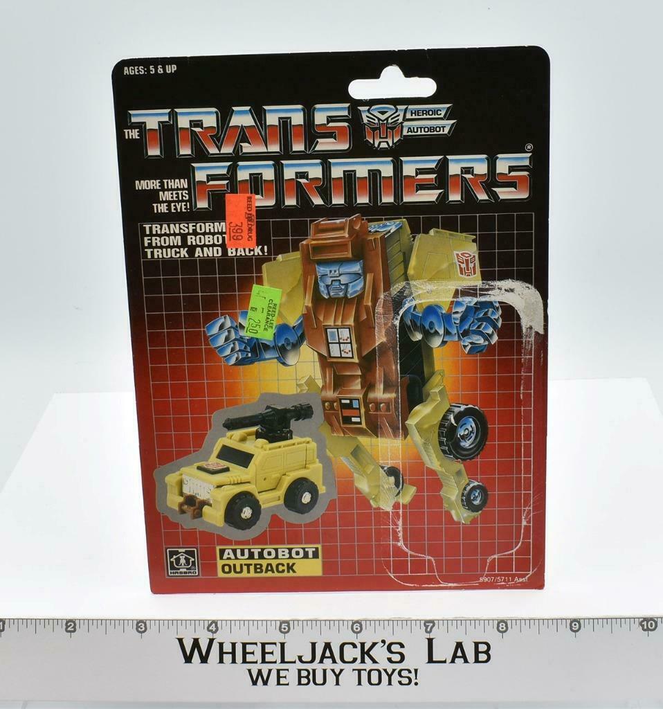 Outback Cardback Vintage Hasbro 1986 G1 Transformers Action Figure ...