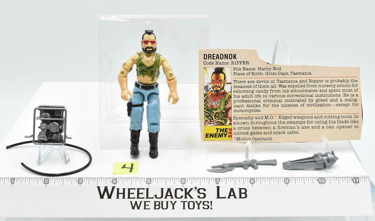 Ripper #4 V1 100% Complete 1985 GI Joe Hasbro Vintage - Wheeljack's Lab