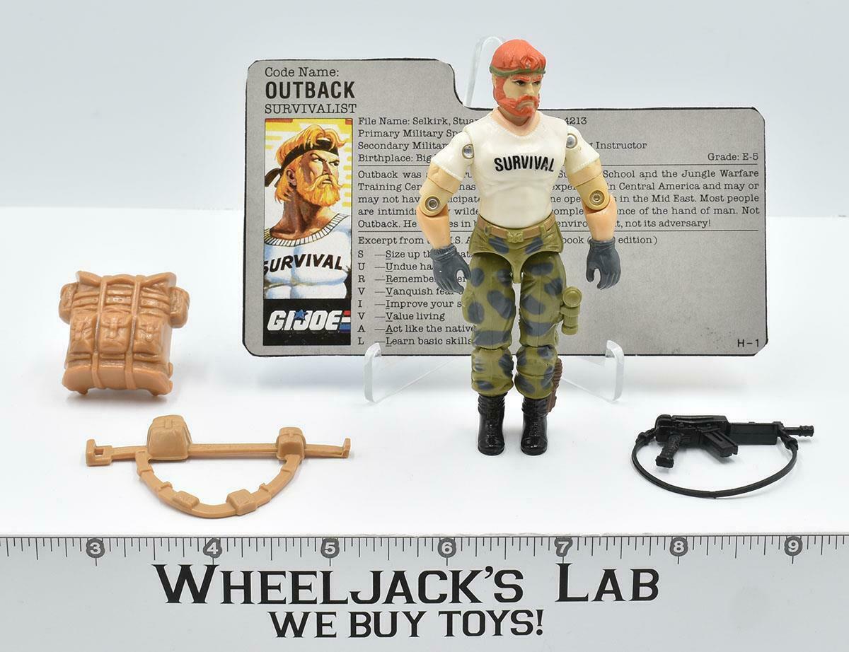 Outback V1 1987 GI Joe ARAH Hasbro Vintage Action Figure - Wheeljack's Lab