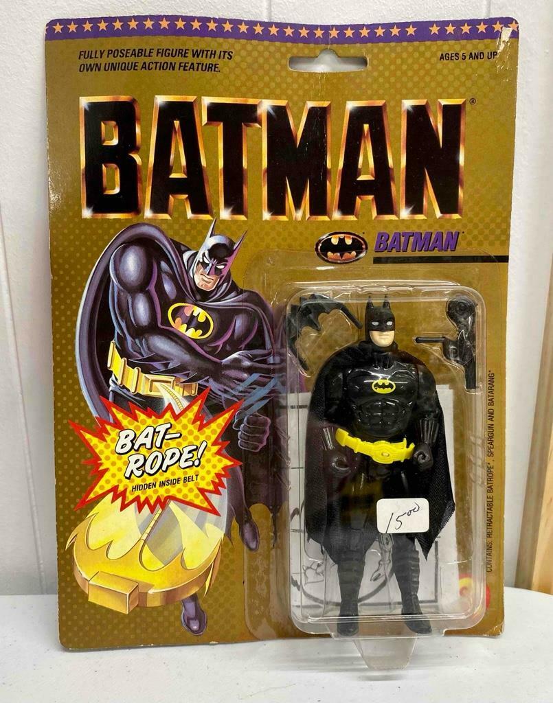 Batman W/Bat Rope DC Comics 1989 Toy Biz Action Figure MOSC NEW ...