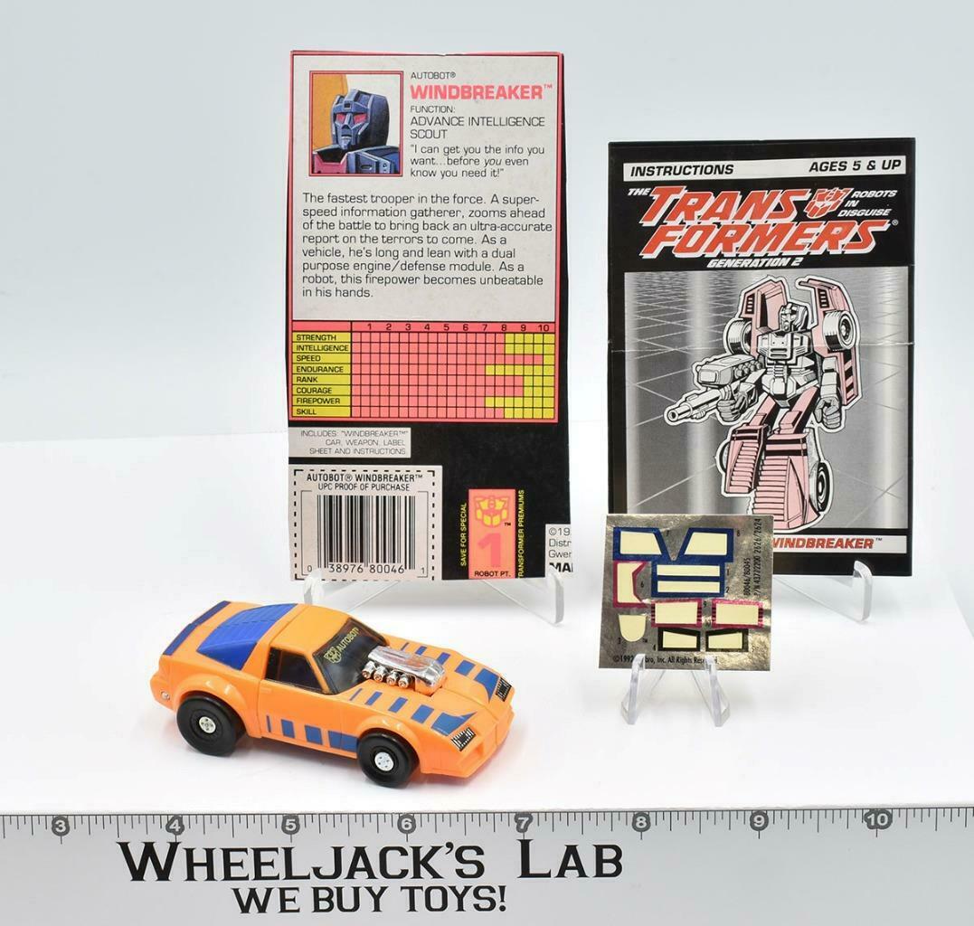 G2 Autobot Windbreaker 100% Complete 1992 Hasbro Transformers Action ...