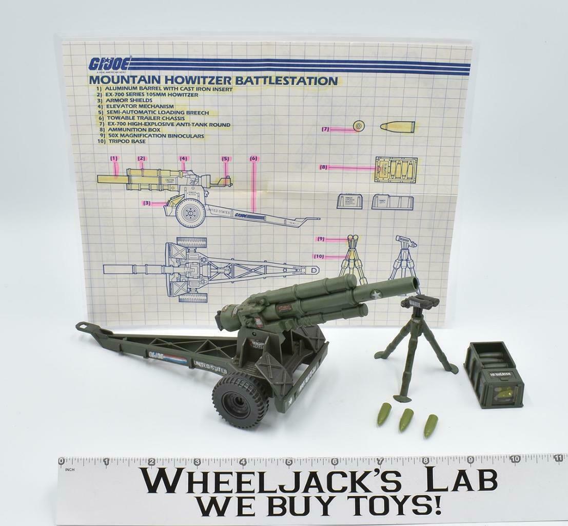 Mountain Howitzer 100% Complete 1984 GI Joe Vehicle Action Figure ...