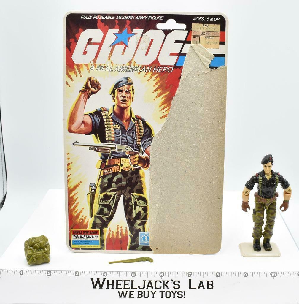 Flint V1 100% Complete W CARD 1985 GI Joe Hasbro Vintage Action Figure ...
