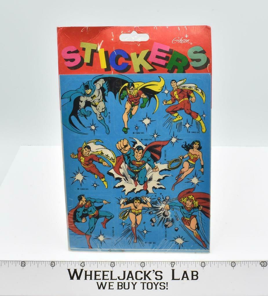 Batman Flash Wonder Woman Robin Super Heroes Gibson Stickers 1982 DC ...