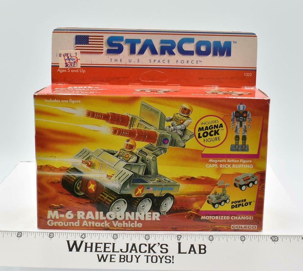 M-6 RailGunner Works MIB Starcom 1986 Coleco Vintage Action Figure ...