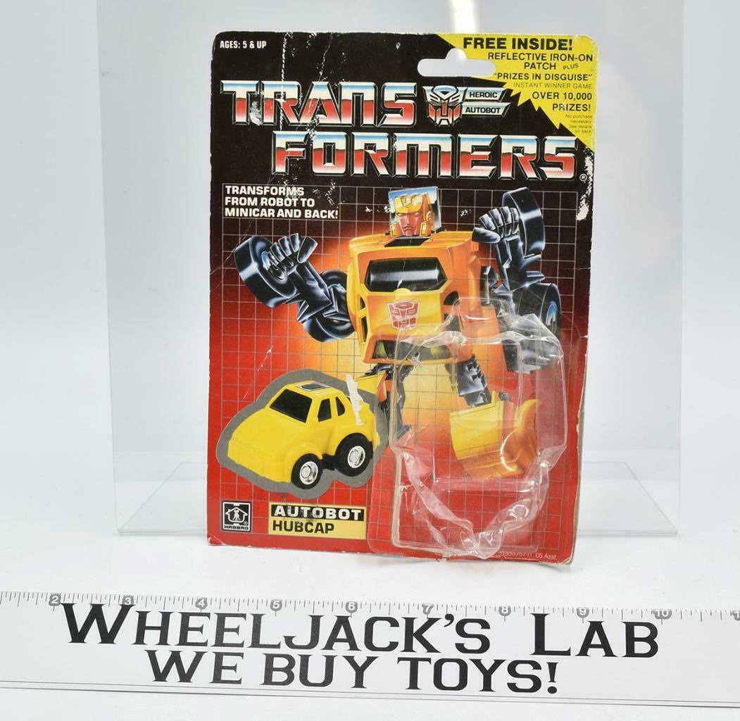 Hubcap Cardback & Bubble 1986 Vintage G1 Transformers Action Figure ...