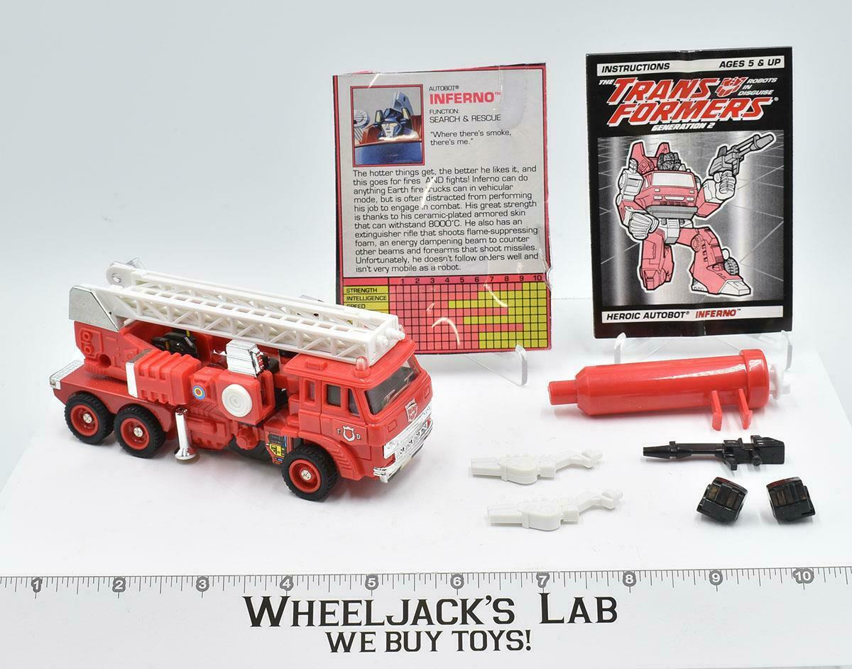G2 Inferno 100% Complete 1992 Vintage Hasbro Transformers Action Figure ...