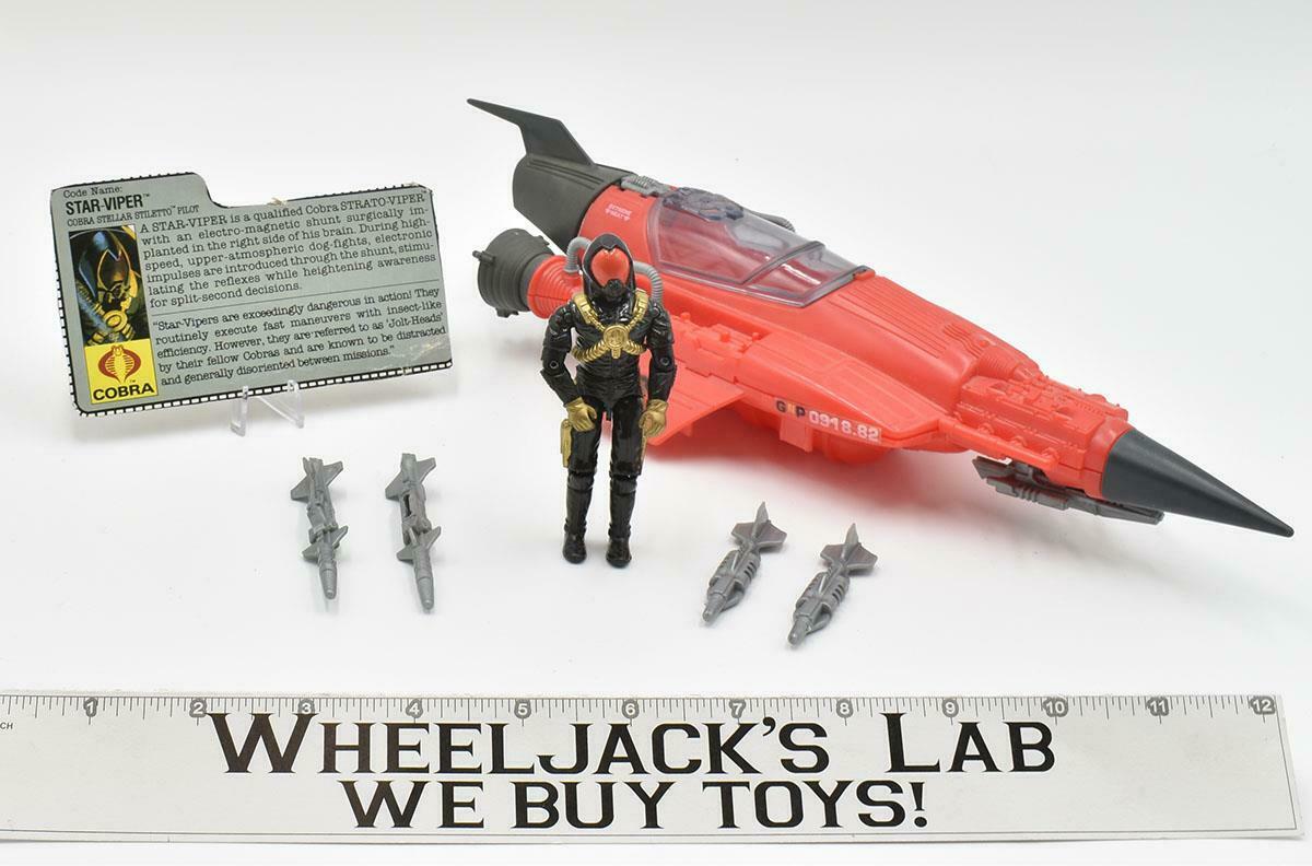 Stellar Stiletto 100% Complete 1988 GI Joe Cobra ARAH Hasbro Vehicle ...