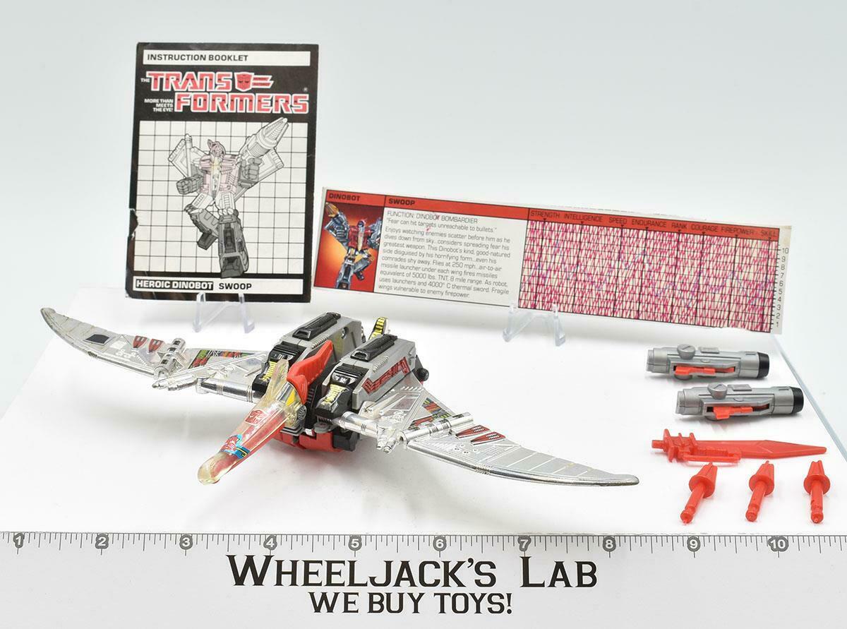 Swoop 100% Complete Vintage 1985 G1 Transformers Hasbro Action Figure ...