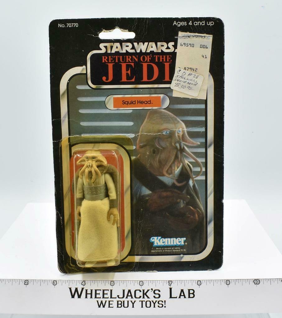 Squid Head W/Card 65 Back Star Wars ROTJ Kenner Action Figure ...
