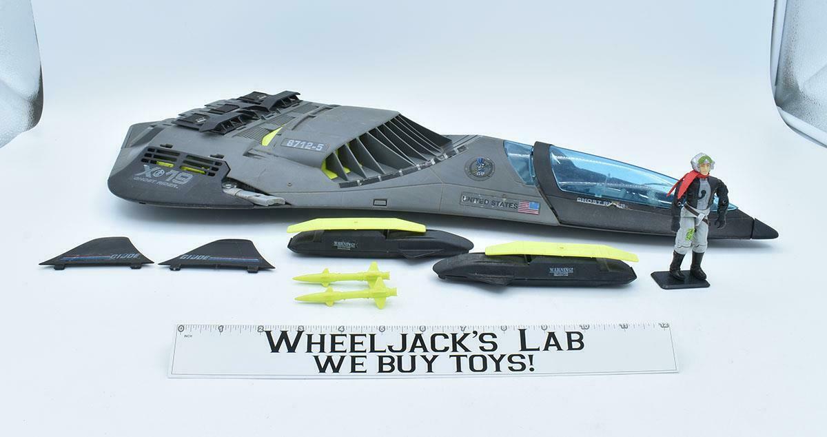 Phantom X-19 & Ghostrider 100% Complete 1988 GI Joe Hasbro Vintage ...