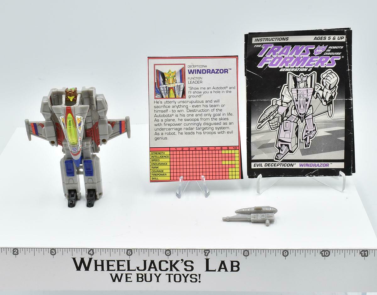 G2 Skyscorchers Windrazor 100% Complete 1993 Hasbro Transformers ...