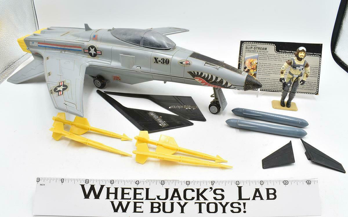 Conquest X-30 Jet W/ Pilot 100% Complete 1986 GI Joe Vintage Vehicle ...