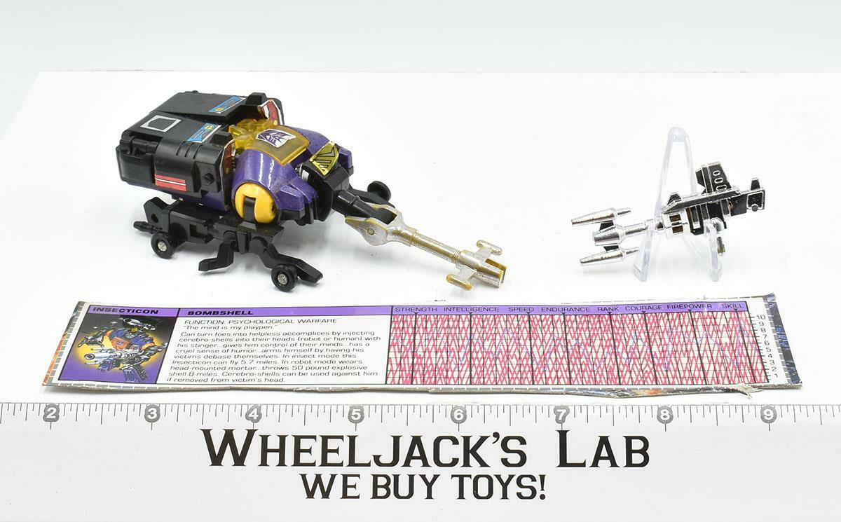 Bombshell 100% Complete 1985 G1 Transformers Rhinoceros Beetle Action ...