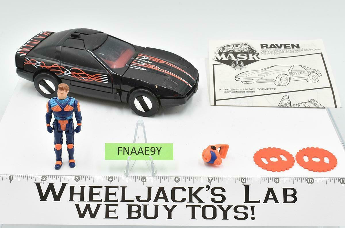 Raven W/Calhoun Burns 100% Complete 1986 MASK M.A.S.K. Kenner Action ...