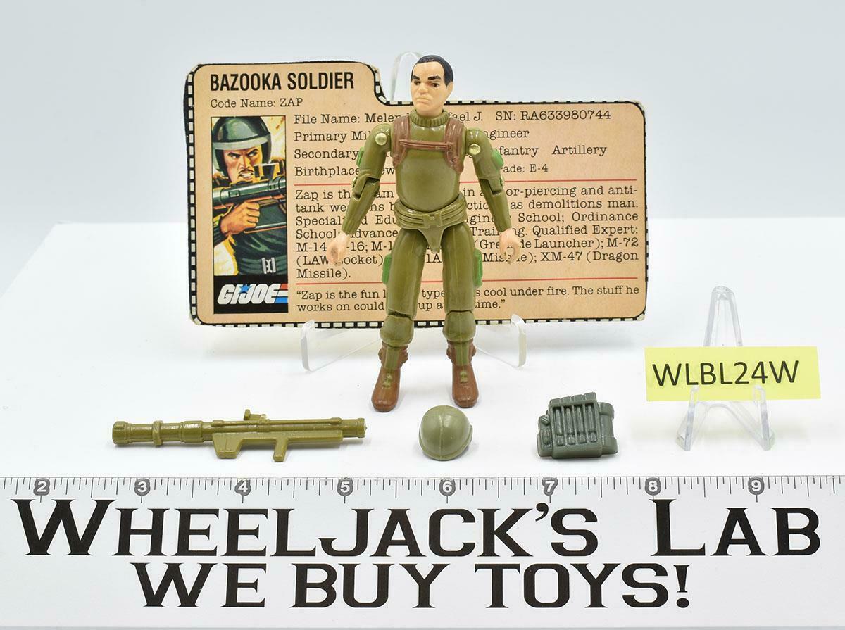 Zap V1 Straight Arm 100% Complete 1982 GI Joe Vintage Hasbro Action ...