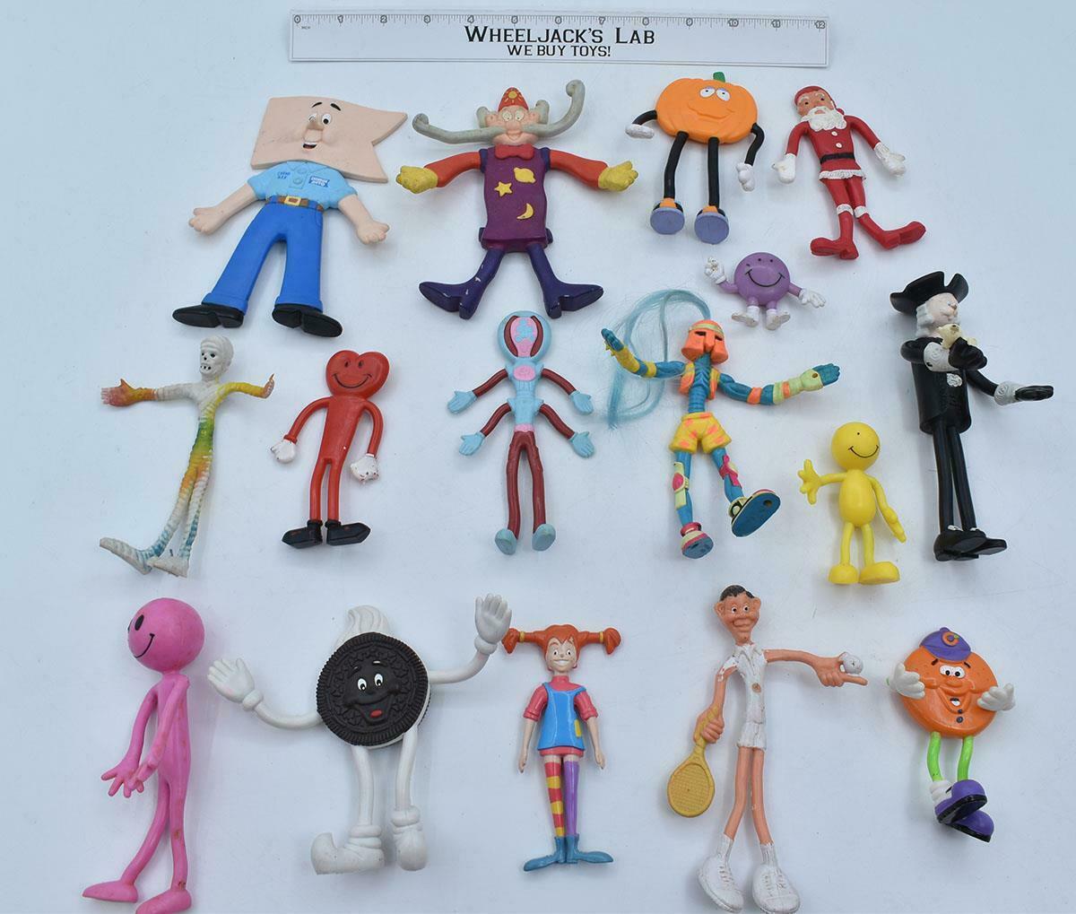 Lot of 16 Bendable/Posable Holiday Figures Made in Hong Kong Action ...