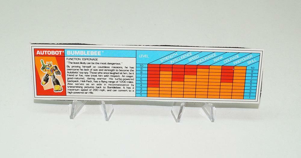 Bumblebee Action Master Figure Tech Spec 1990 Vintage Hasbro G1 ...