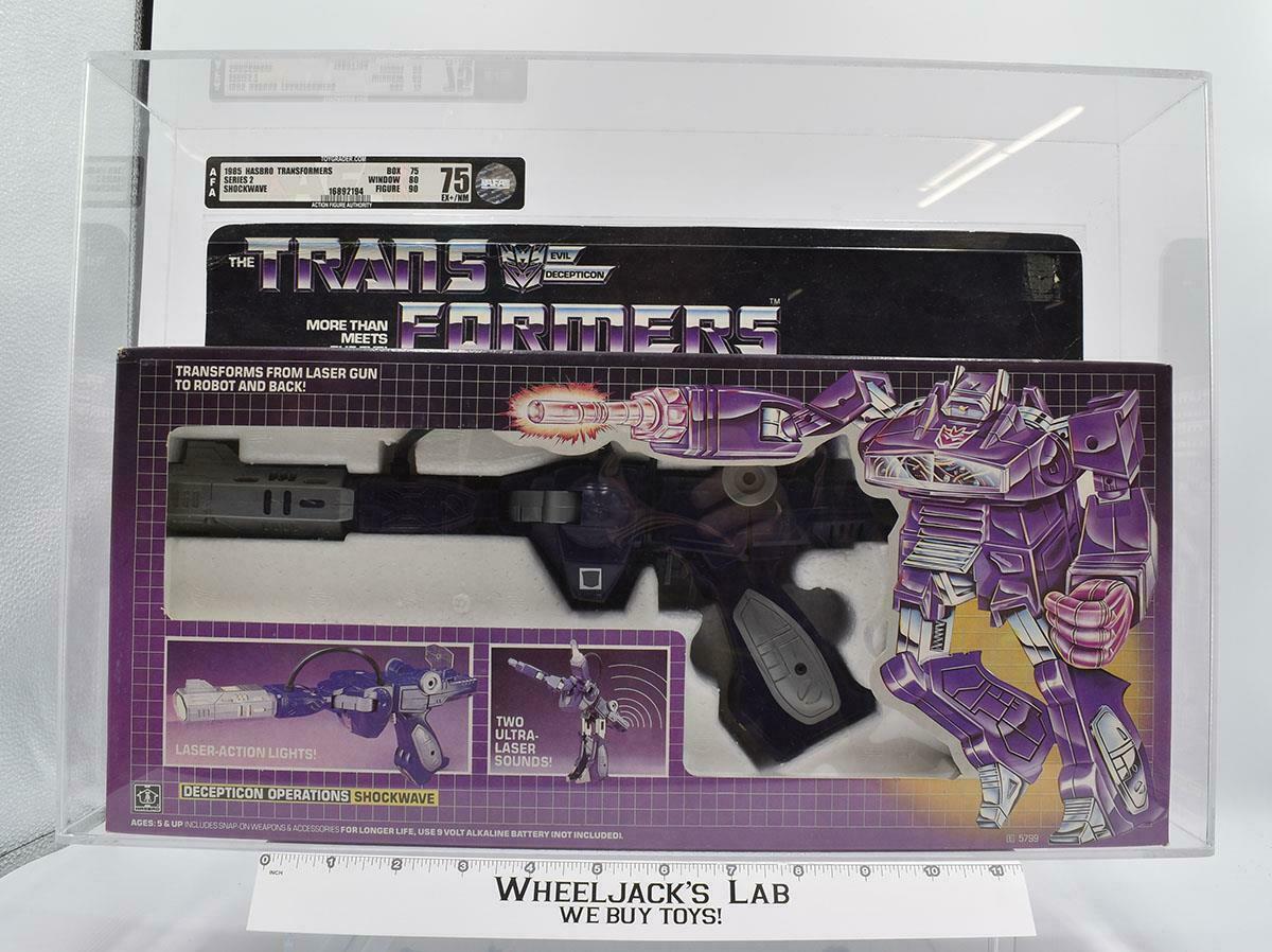 Shockwave AFA 75 75/80/90 1986 Sealed Vintage G1 Transformers Hasbro ...