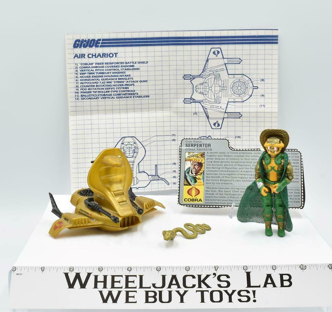 Air Chariot W/ Serpentor 100% Complete 1986 GI Joe Action Figure ...