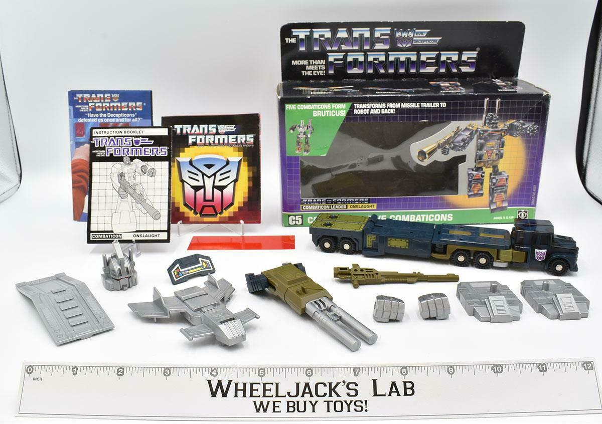 Onslaught MIB NEAR MINT FIGURE 100% Complete 1986 Vintage G1 ...