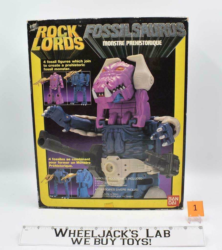 Fossilsaurus Prehistoric Monster Rock Lords 1987 Bandai Action Figure ...