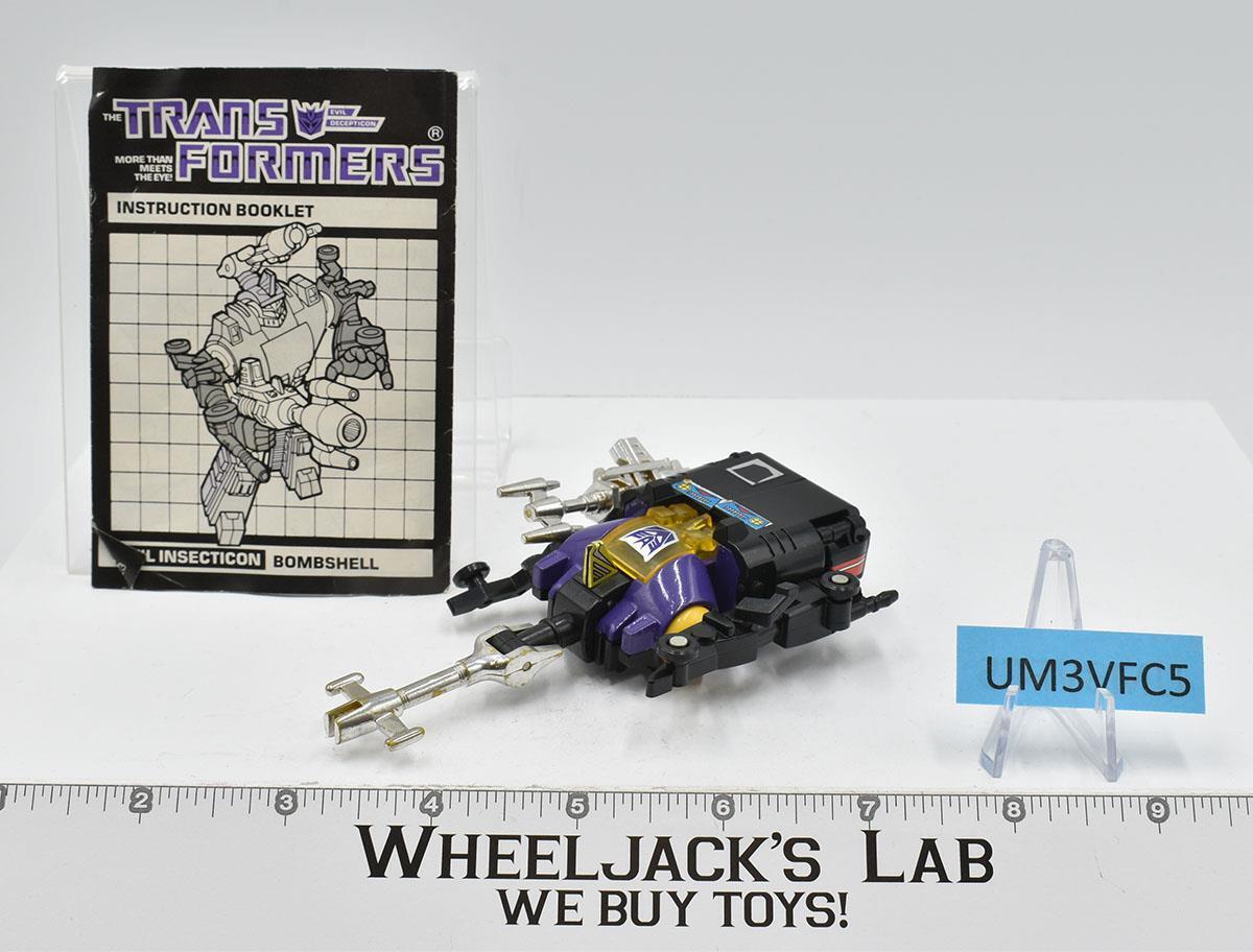 Bombshell 100% Complete 1985 G1 Transformers Rhinoceros Beetle Action ...