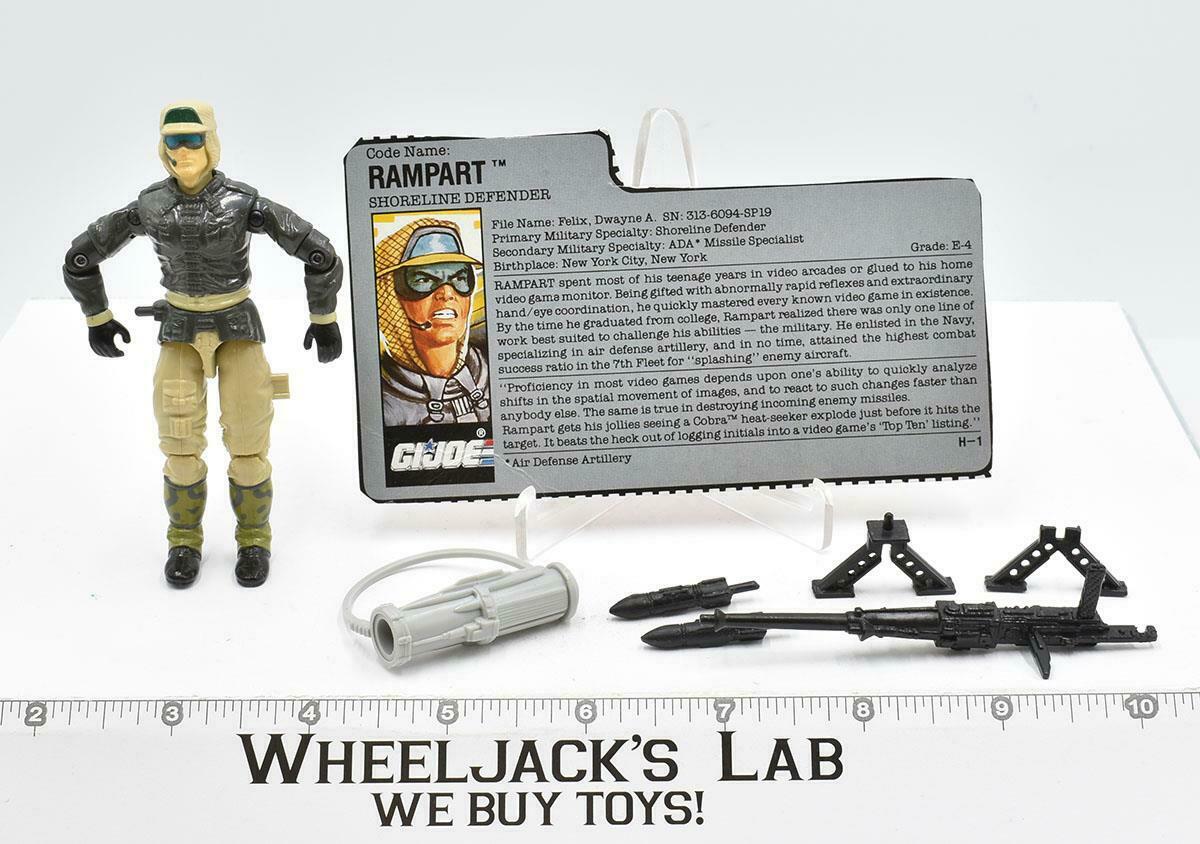 Rampart V1 100% Complete 1990 GI Joe Vintage Hasbro Action Figure ...