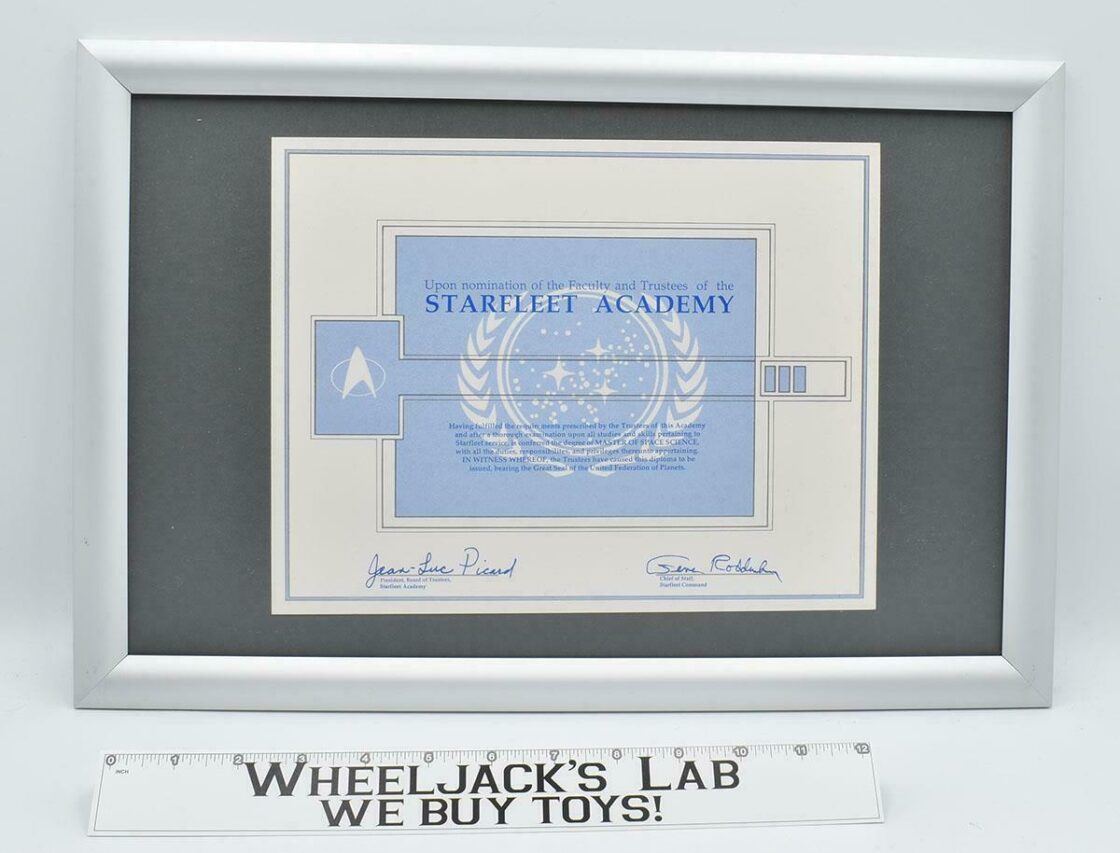 Starfleet Academy Master of Space Science Degree/Certificate Star Trek ...