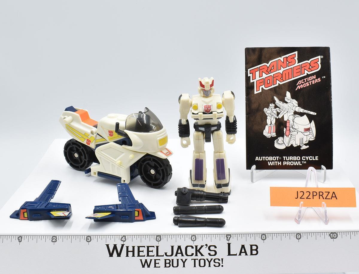 Action Master Prowl W/Turbo Cycle 100% Complete 1990 G1 Transformers ...