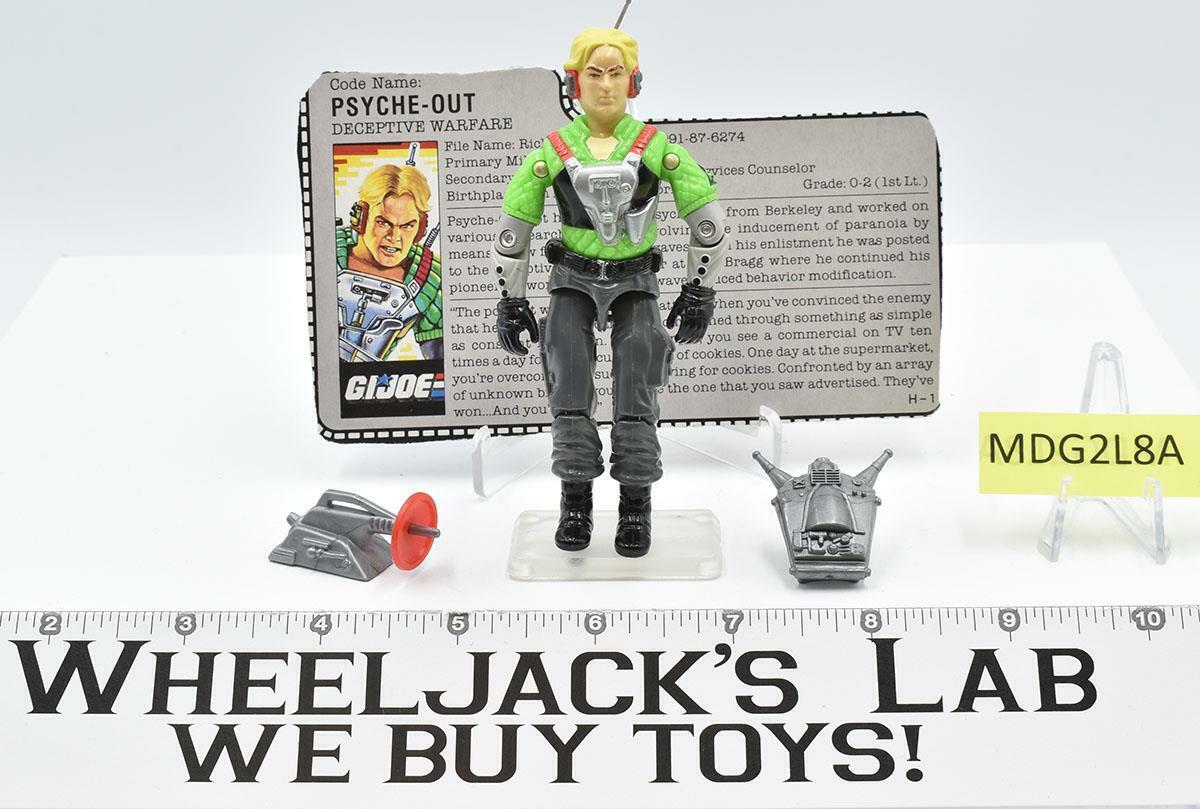 Psyche-Out V1 1987 GI Joe Hasbro Vintage Action Figure - Wheeljack's Lab